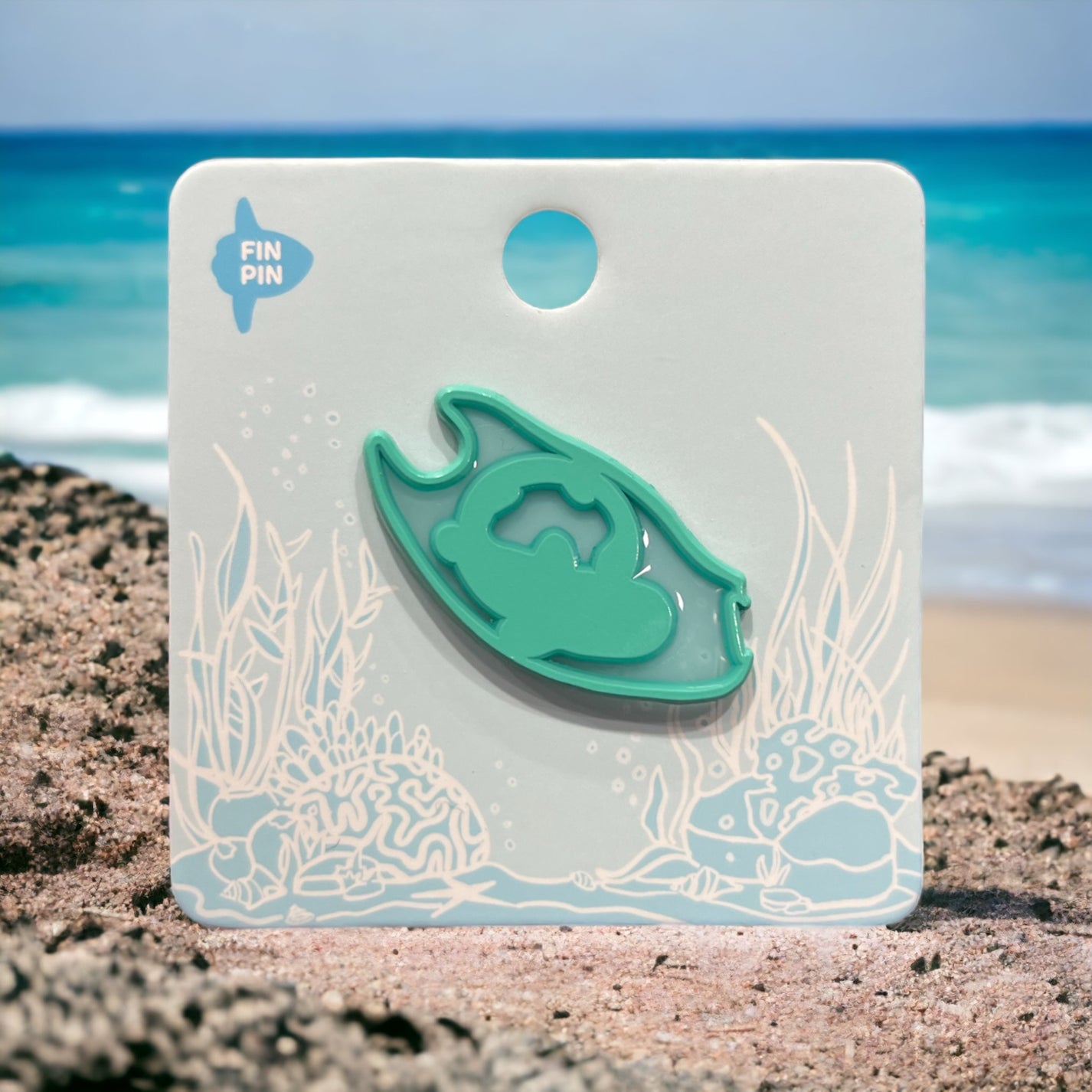 Mermaid's Purse Egg Case Teal Enamel Pin – Fin Pin Shop