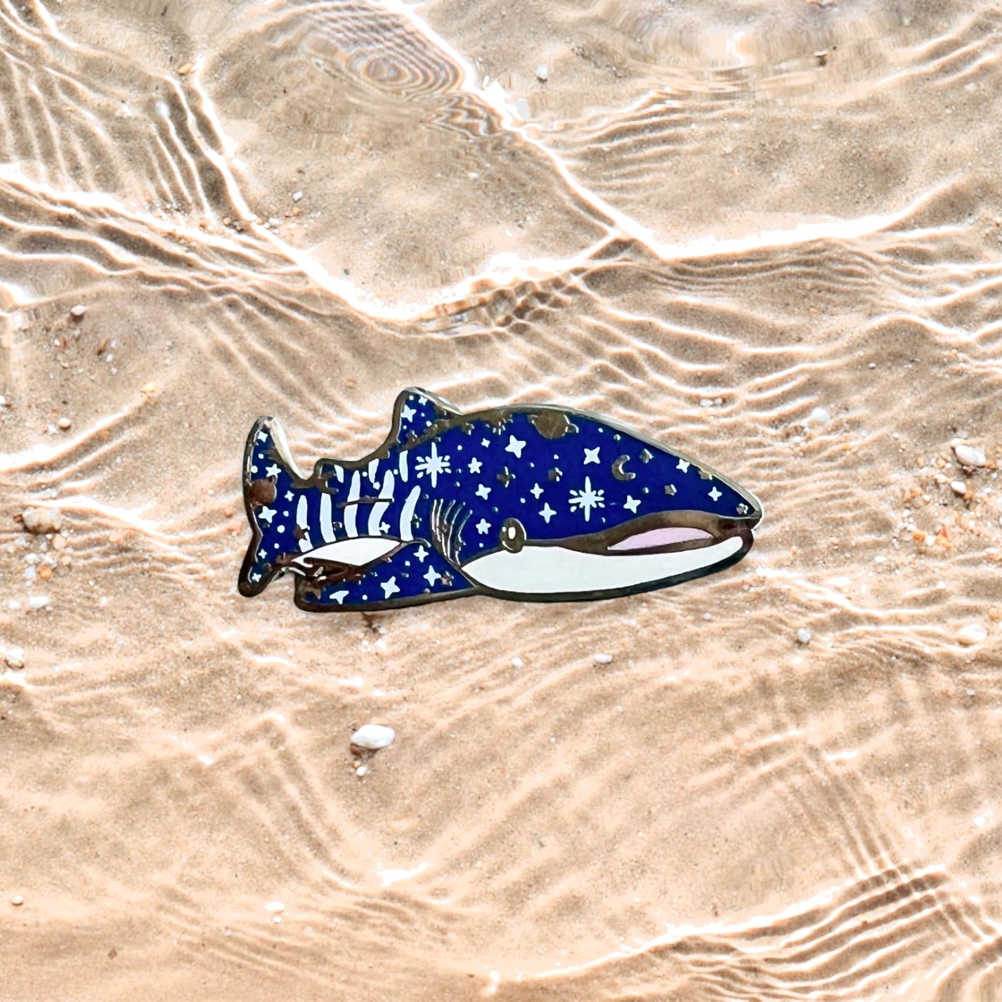 Celestial whale shark enamel pin – Fin Pin Shop